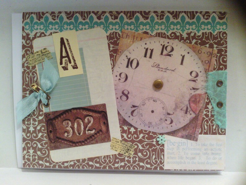 Antique Look Clock School Time Card - Etsy