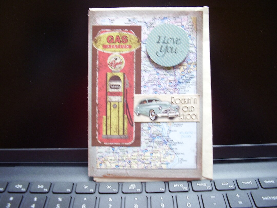 Retro I Love You Card - Etsy