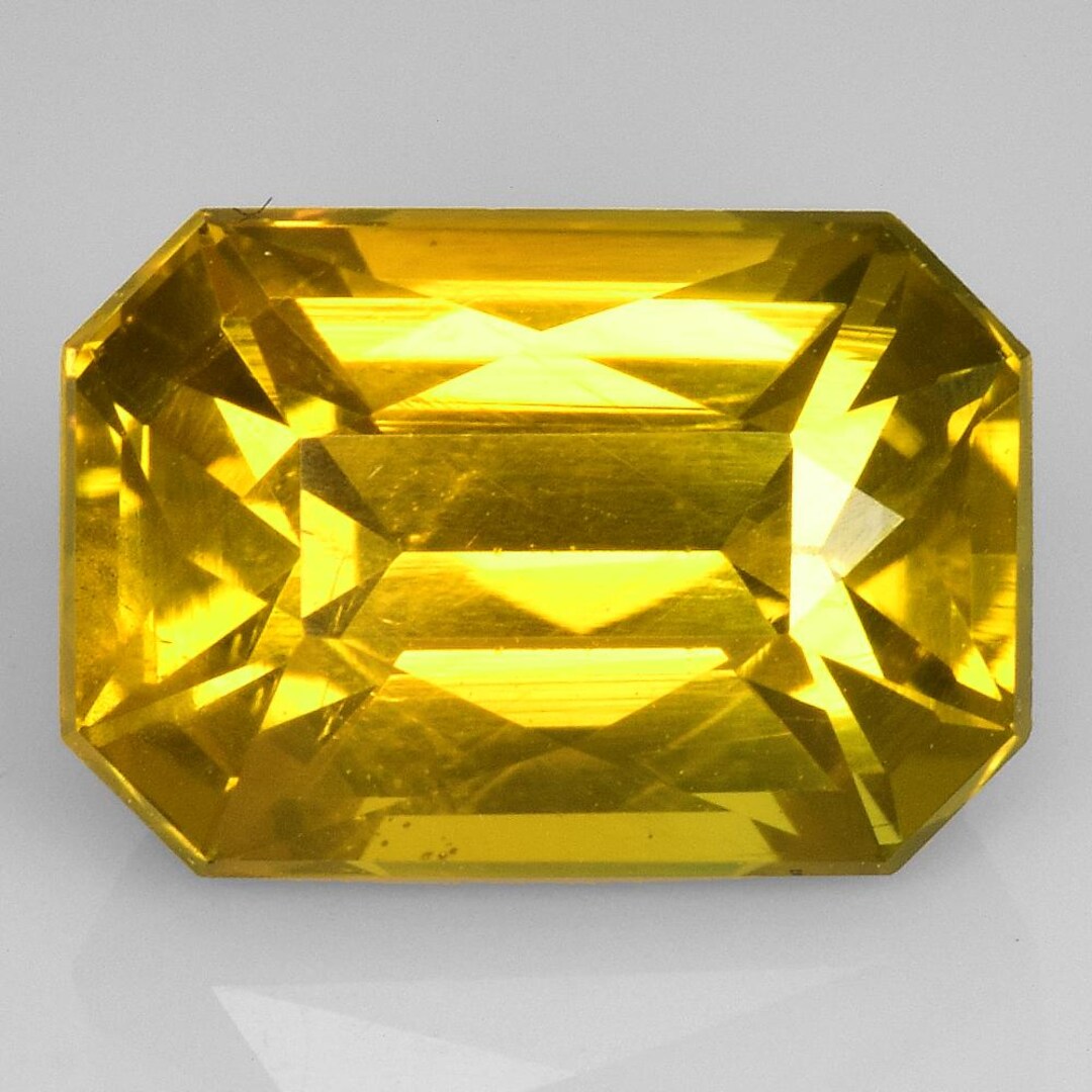 2.64ct Valuable! Very Rare Stunning Beautiful Genuine Yellow Zircon 100 ...