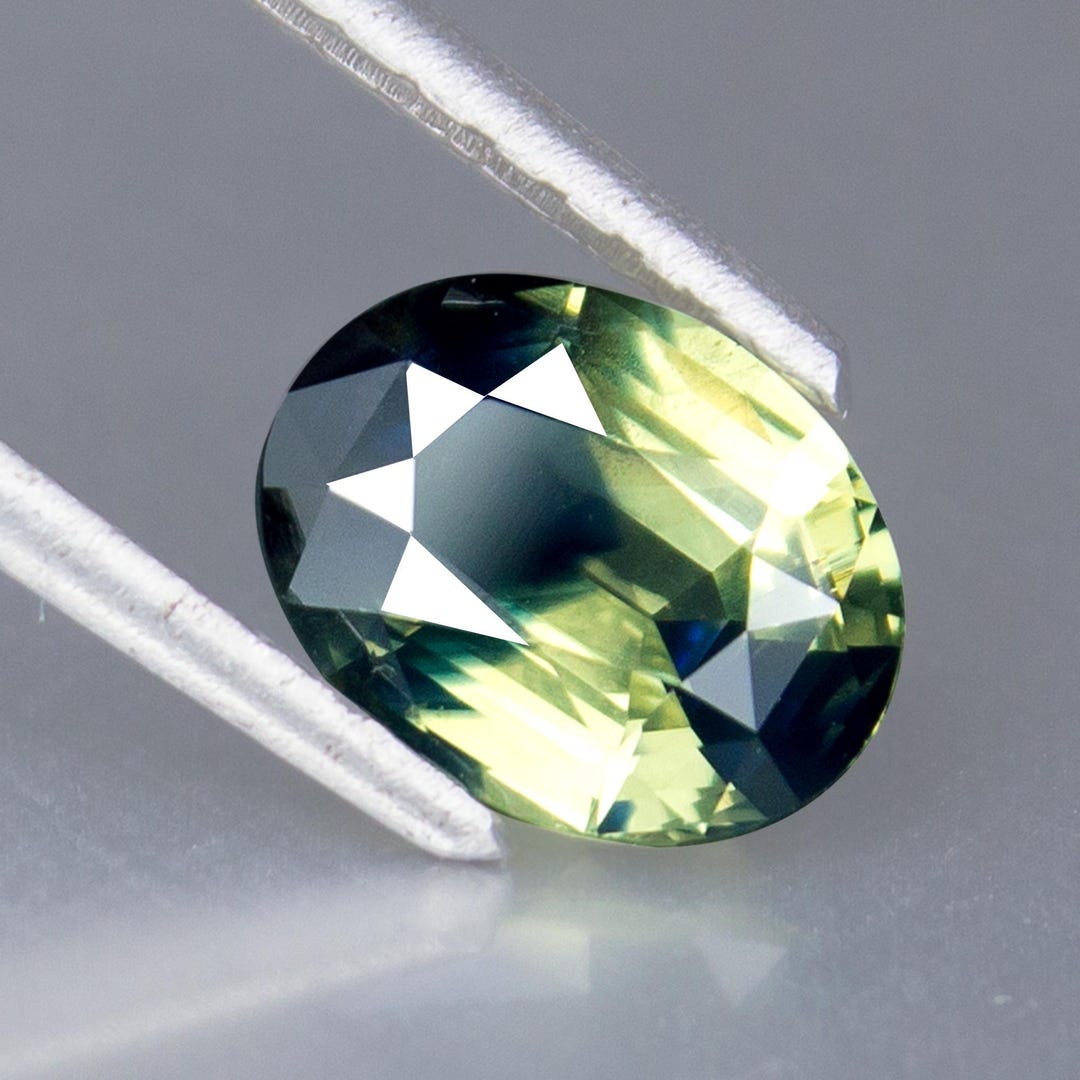 1.59ct Wow! Stunning Beautiful Ultra Rare Un Heated Parti Sapphire Bi ...