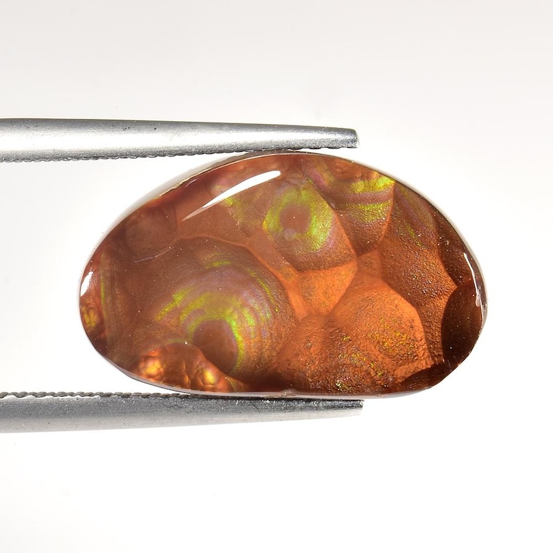 Mexican Rainbow Fire Agate Earth Mined Multi Color Flash 11.17CT - Etsy UK