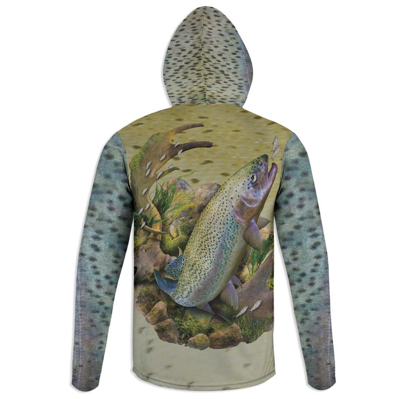 Steelhead Trout - Unisex Long Sleeve Sun Proof Performance Fishing Top ...