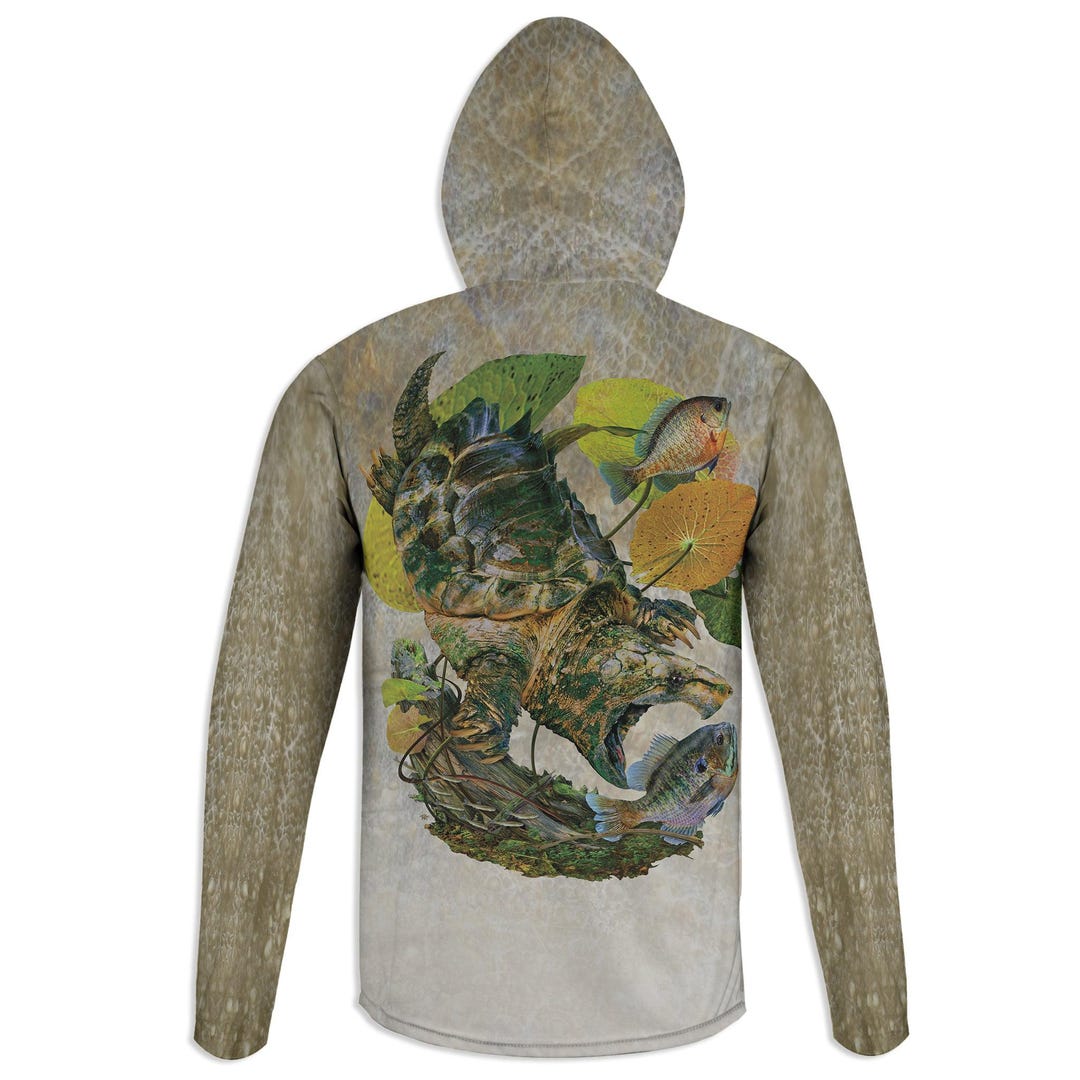 Alligator Snapper - Unisex Long Sleeve Sun Proof Performance Fishing ...