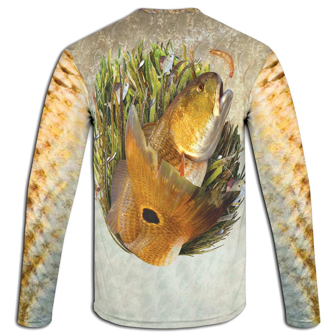Redfish Action Unisex Sun Proof Long Sleeve or Short Sleeve Performance ...