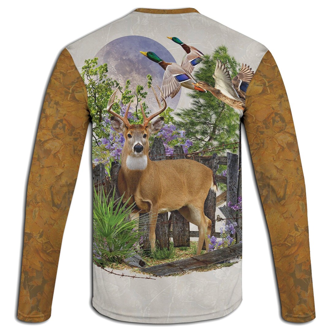 Whitetail Buck Unisex Sun Proof Long Sleeve or Short Sleeve Performance ...