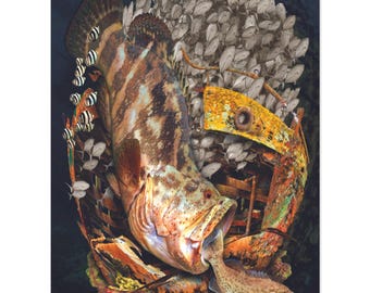 Goliath Grouper 'groupie' Sticker - Etsy