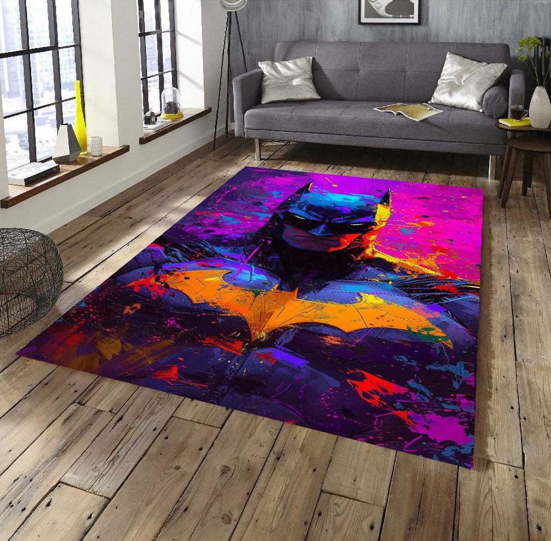 Batman Rugs, Anti-slip Rug, Rug for Your Living Room, Unique Rug ...