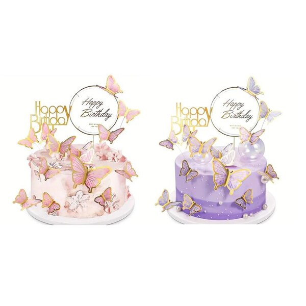 Gold Butterfly Cake Topper - Etsy