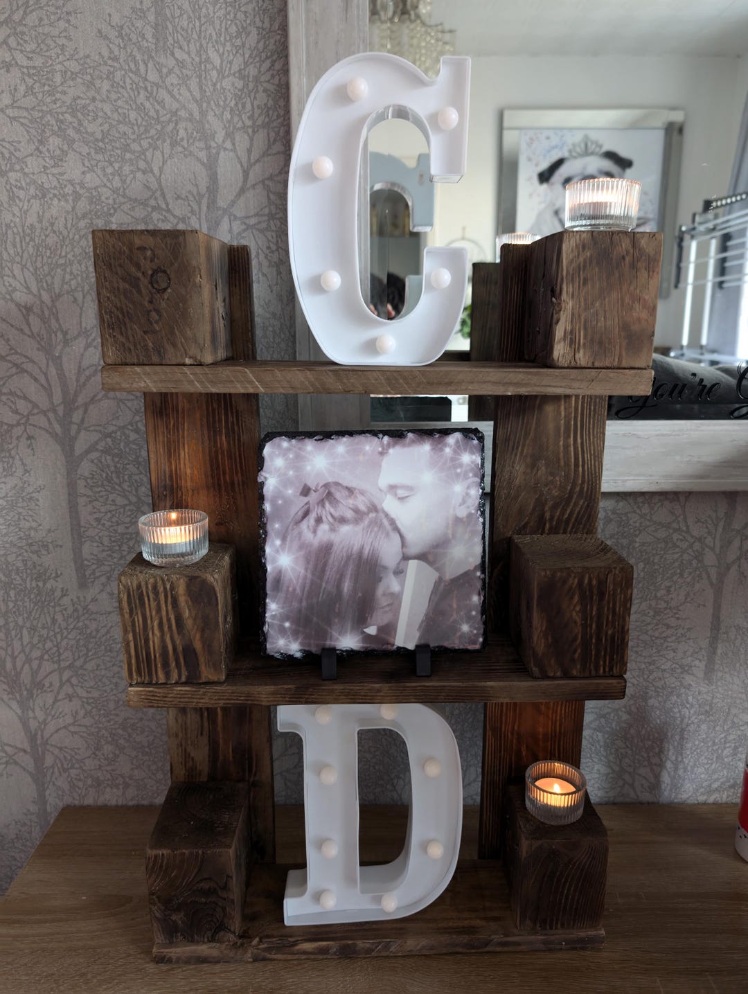 3 Tier Reclaimed Pallet Wooden Shelf - Etsy