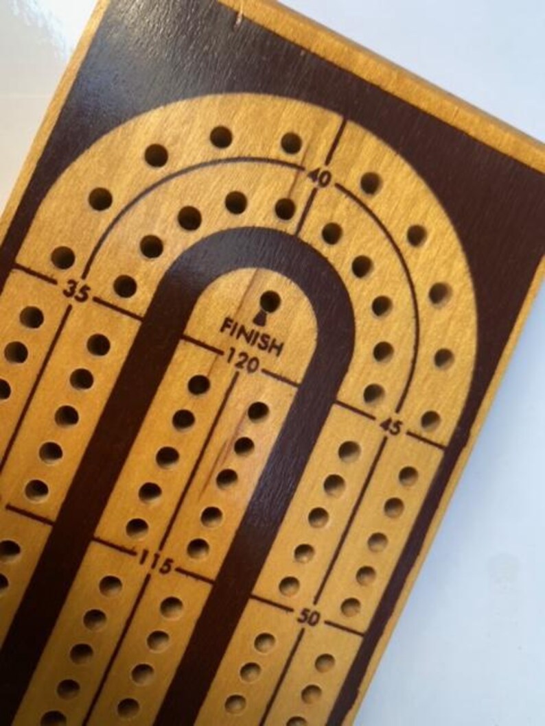 Brooks Cribbage Board Continuous #28 Original Box & 6 Pegs EUC - Etsy