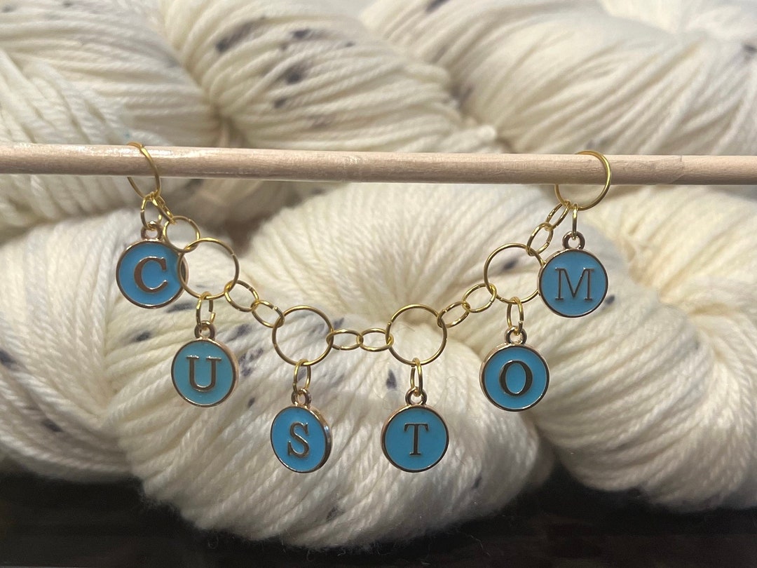 Custom Row Counting Chain Multiple Colours Stitch Markers for Knitting ...