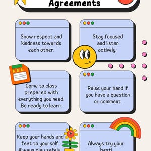 Classroom Agreements - Classroom Rules - Etsy