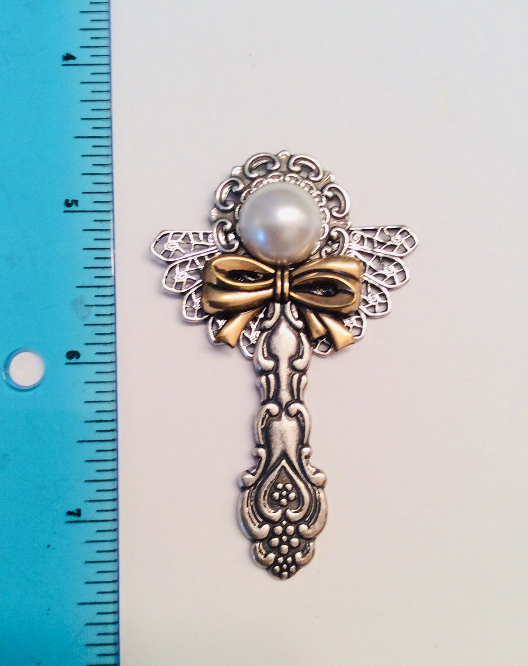 Beautiful spoon Angel With a Touch of Gold - Etsy