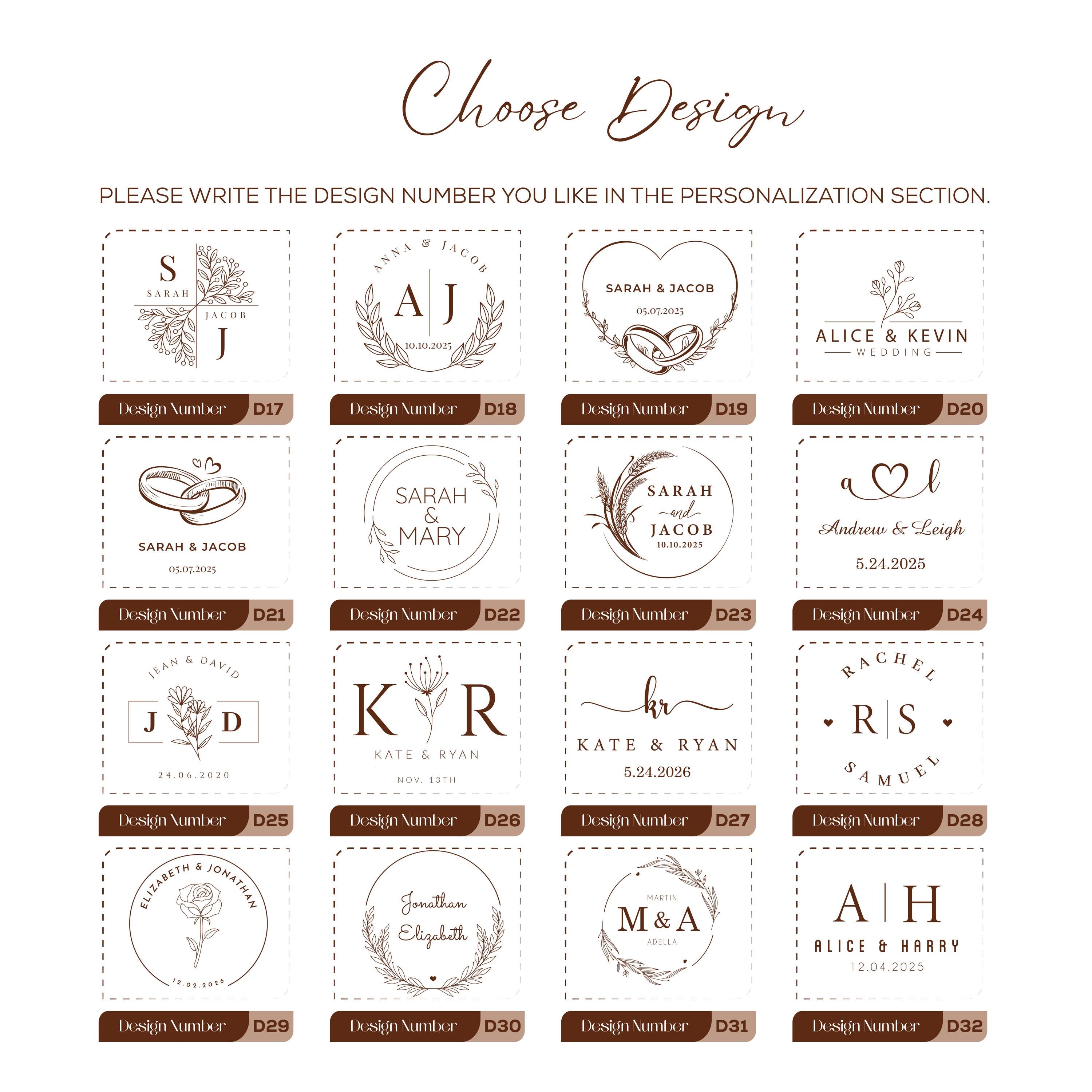 Personalized Wedding Chocolate Favors – Gold or Silver Foil – Custom ...