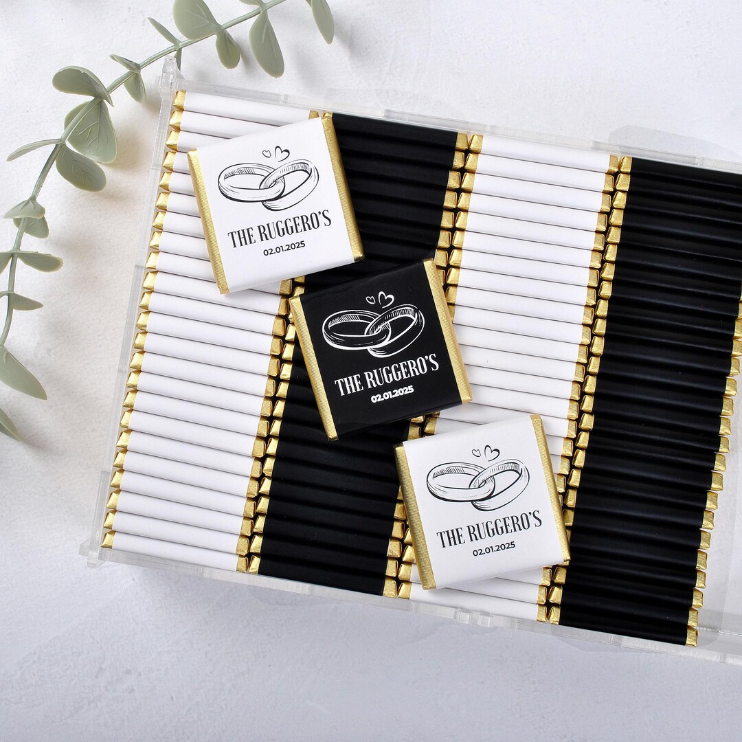 50 Pcs Wedding Chocolate, Customized Chocolate, Wedding Chocolate ...