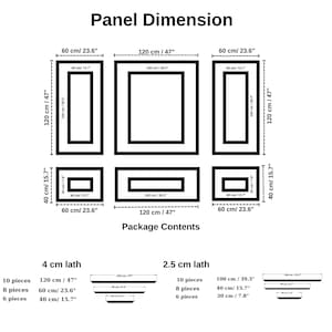 DIY Wall Molding Kit – Pre-cut, Primed Wainscoting Panels, Moisture ...