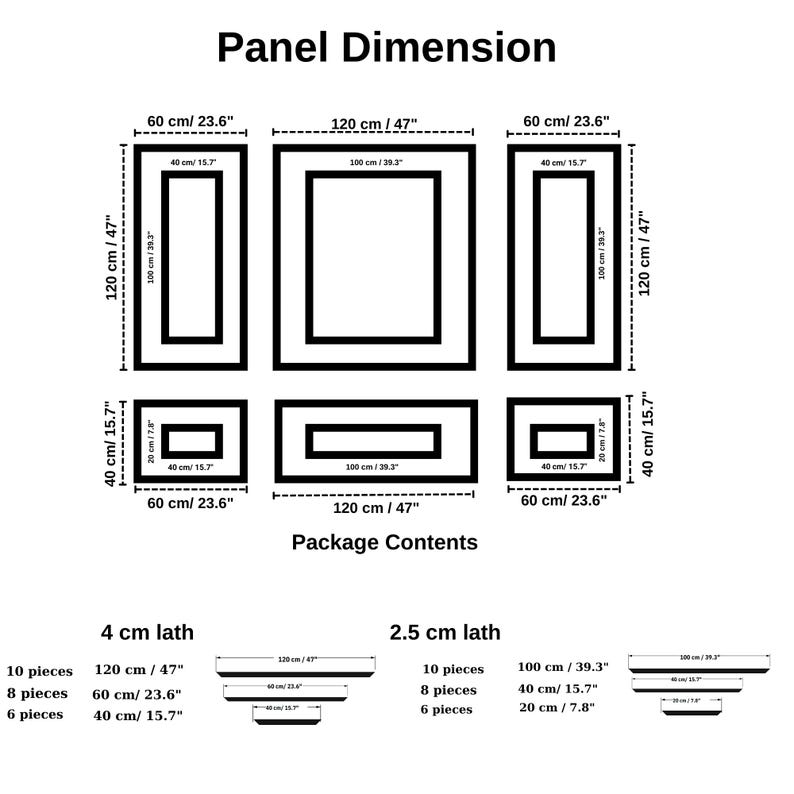 DIY Wall Molding Kit – Pre-cut, Primed Wainscoting Panels, Moisture ...