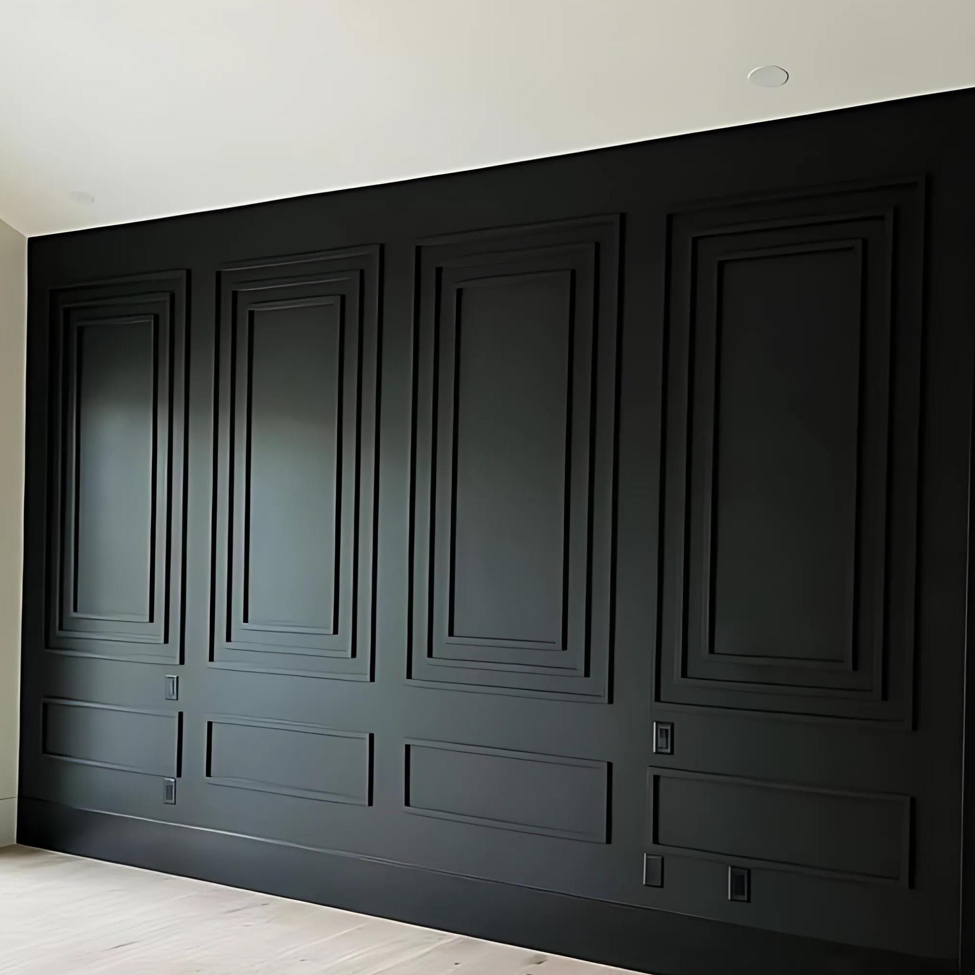 Wainscoting Cladding Kit , Pre-cut Factory Primed, Picture Frame Wall ...