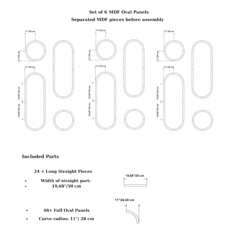 Modern MDF Wall Panel Kit – DIY Molding & Cnc-cut Minimalist Wall Frame ...