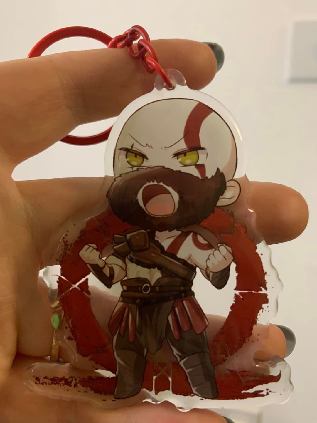 God of War Kratos Chibi Atreus Ragnarok Keychain Collectable Raine ...