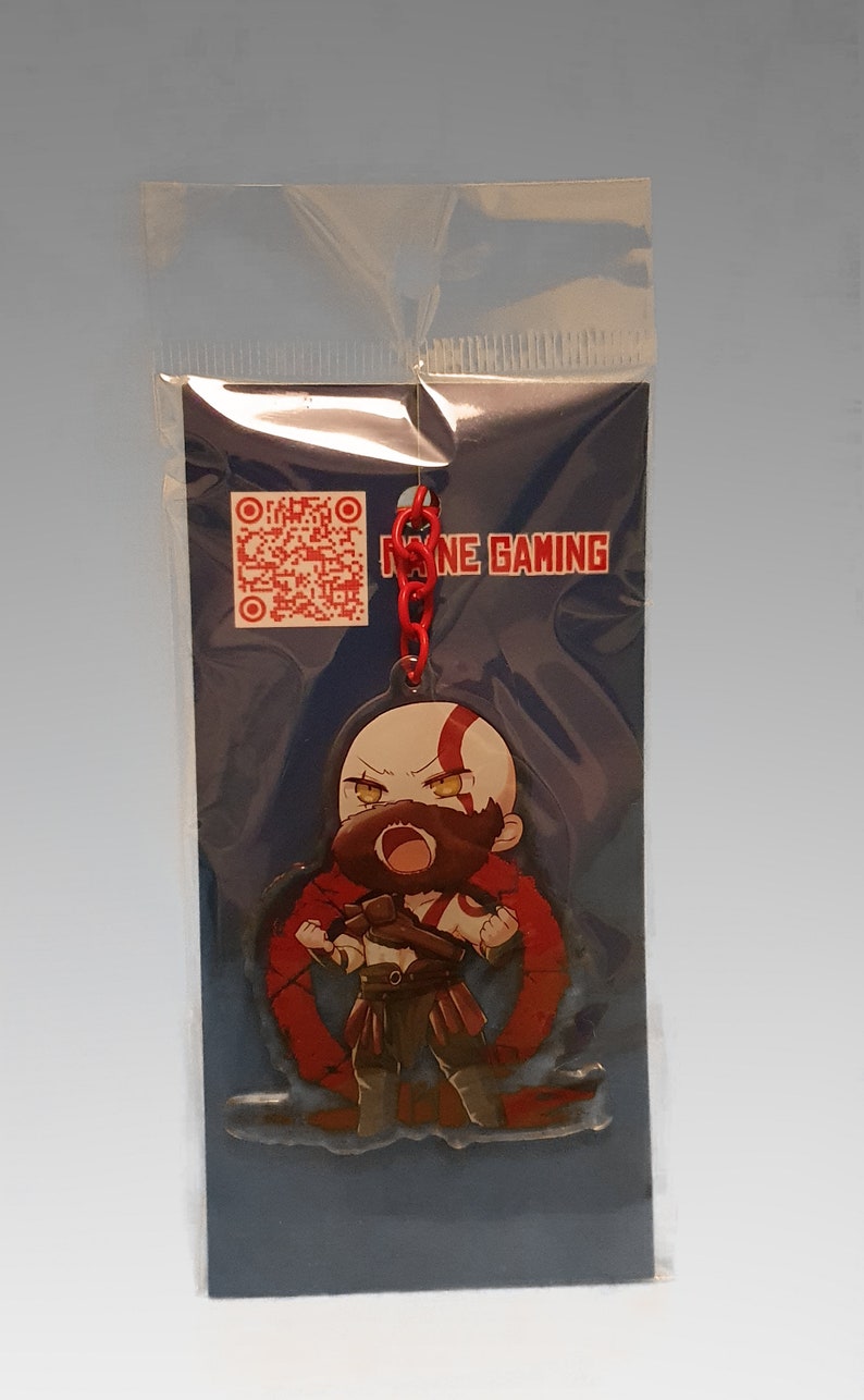 God of War Kratos Chibi Atreus Ragnarok Keychain Collectable Raine ...