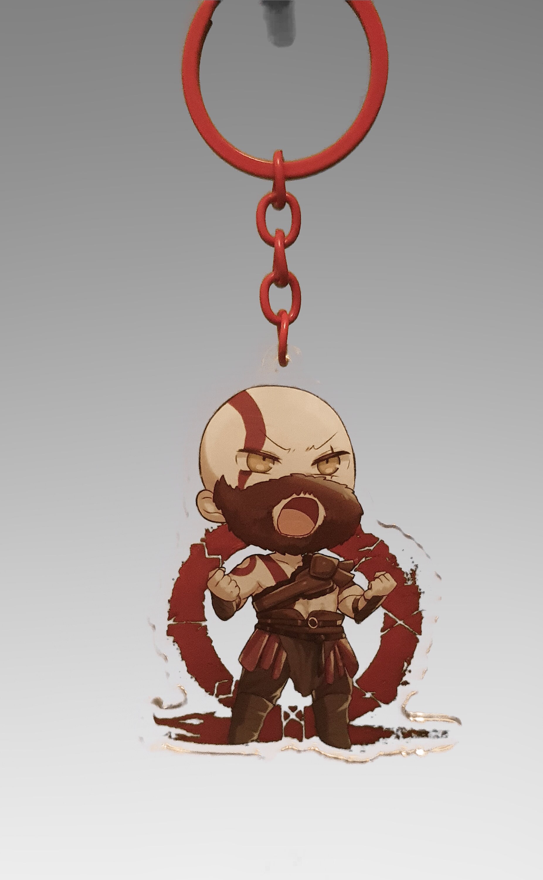 God of War Kratos Chibi Atreus Ragnarok Keychain Collectable Raine ...