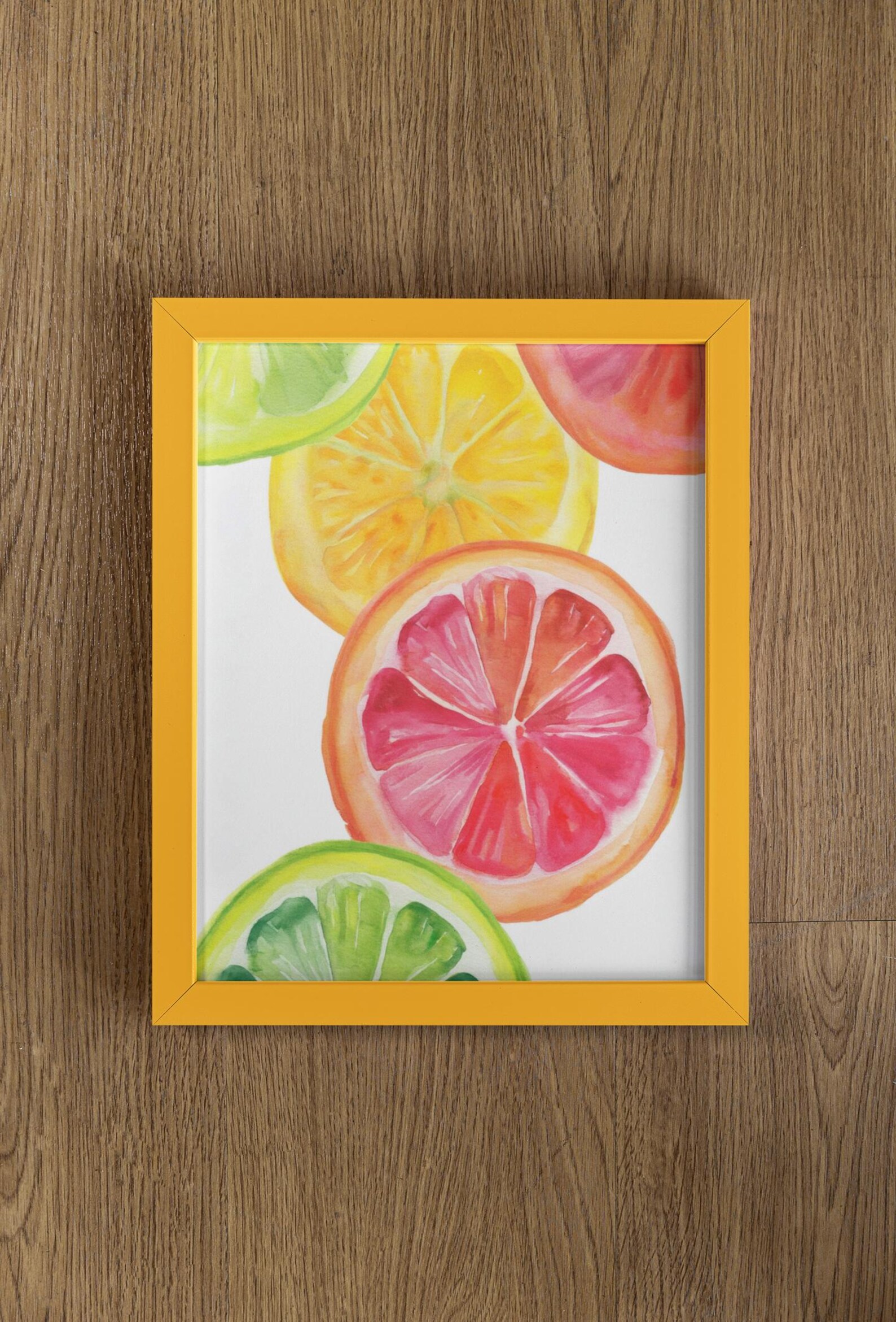 Fruit Slices, Art Print, Home Decor, Colorful Fruits, Wall Art Poster ...