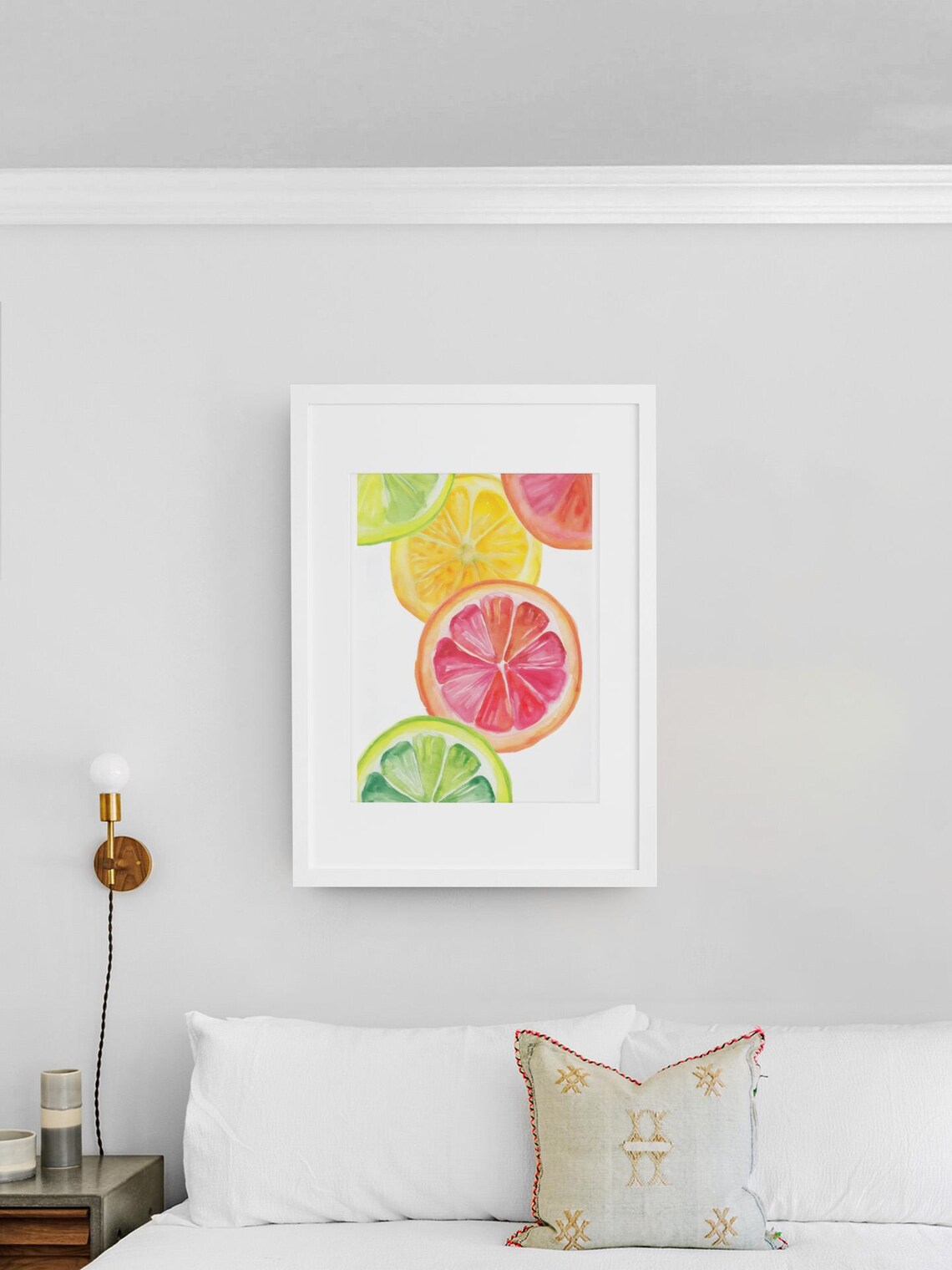 Fruit Slices, Art Print, Home Decor, Colorful Fruits, Wall Art Poster ...