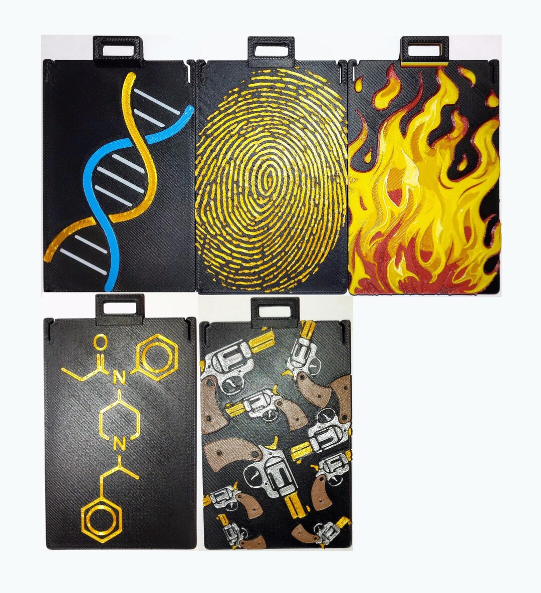 Forensics/science Themed Badge Holders. Holds up to 4 Cards. - Etsy