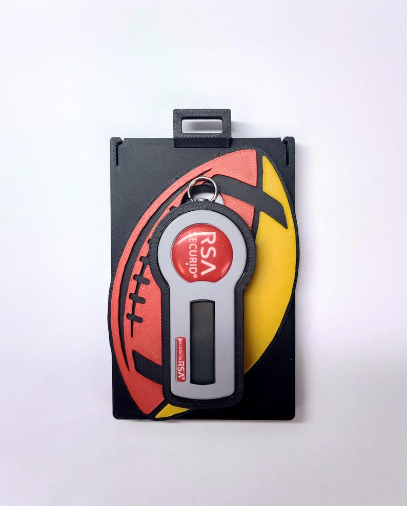 Personalized Football Team Badge & RSA Token Holder (holds 4 Cards) - Etsy