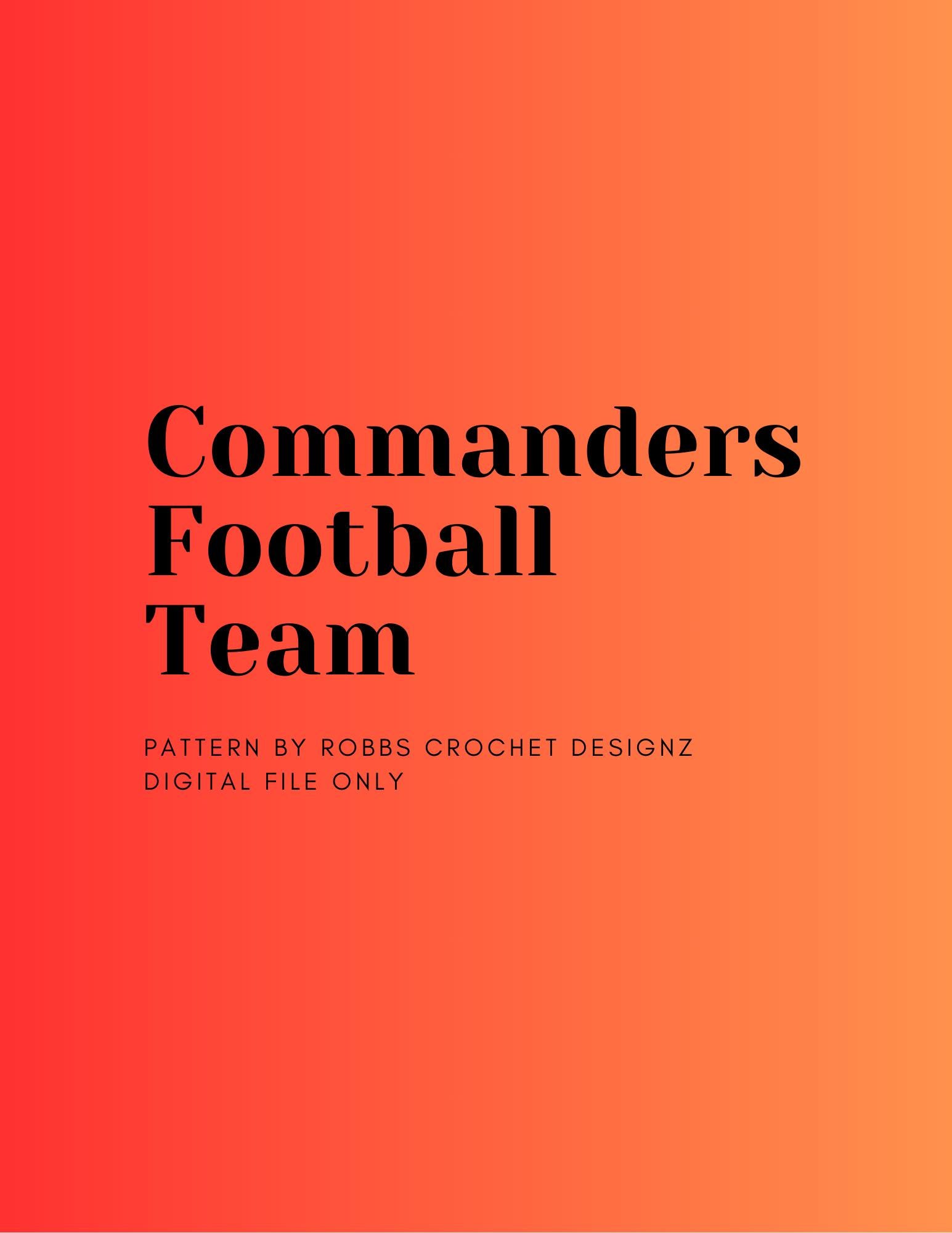 Washington Commanders Crochet Blanket PATTERN (SC) - Etsy