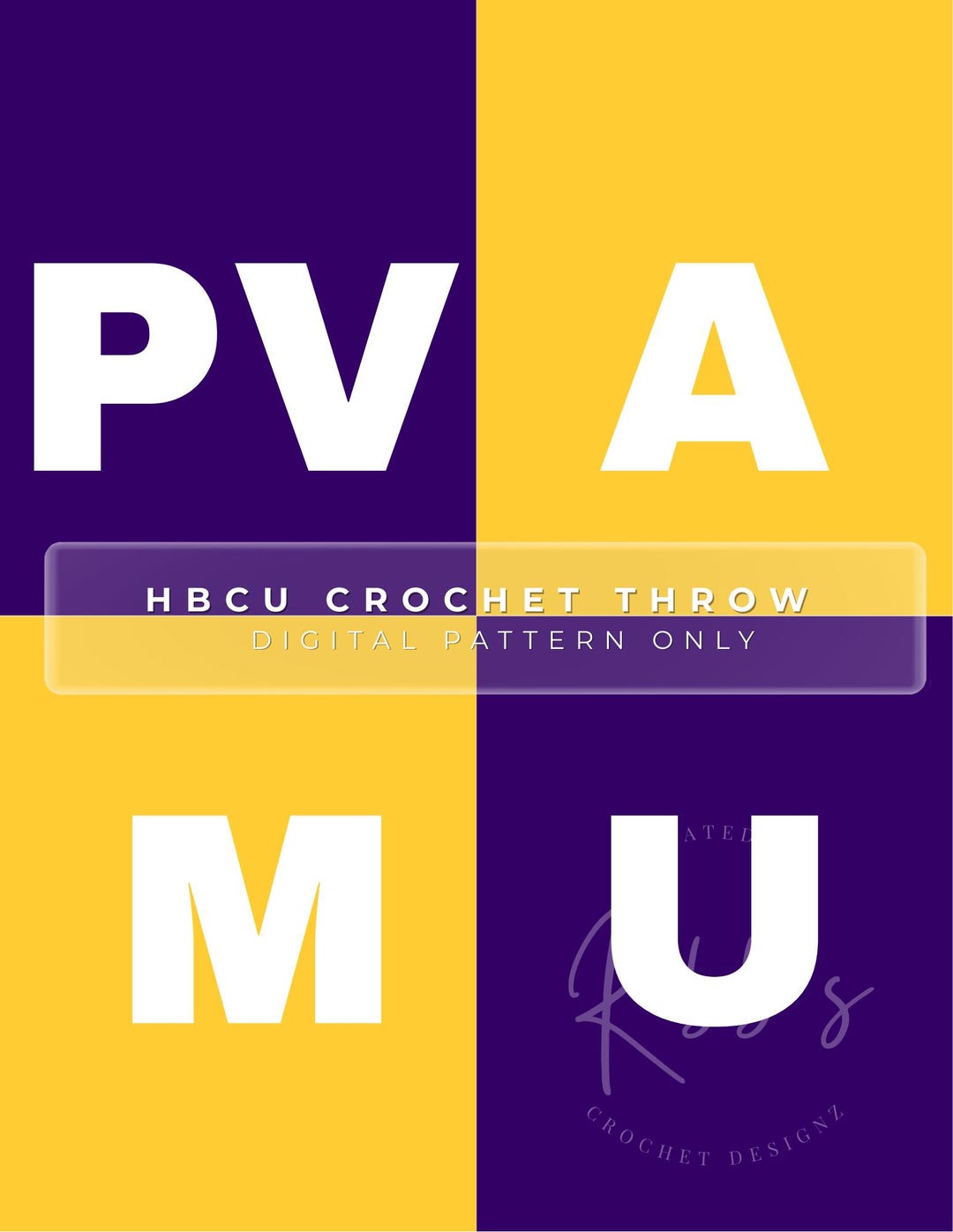 HBCU Inspired PVAMU Alumni Crochet Blanket Pattern (digital PDF ...