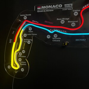 Circuit De Monaco Neon Race Track | Neon Race Track | F1 Formula | Race ...