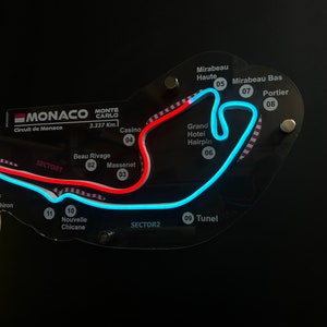 Circuit De Monaco Neon Race Track | Neon Race Track | F1 Formula | Race ...