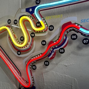 Circuit of the America COTA Neon Race Track | Race Track | F1 Formula ...