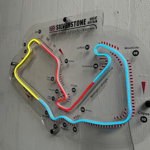 Silverstone Circuit Neon Race Track | Neon Race Track | F1 Formula ...