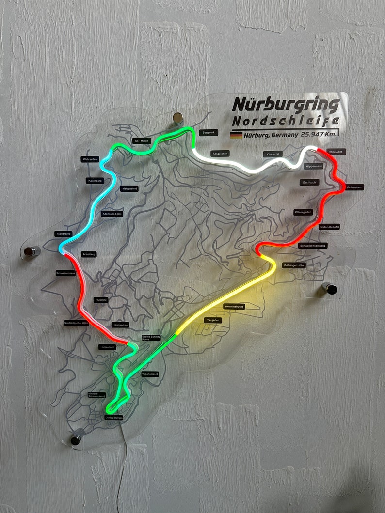 Neon Design Race Track | Neon Race Track | F1 Formula | Race Tracks ...