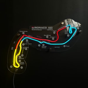 Circuit De Monaco Neon Race Track | Neon Race Track | F1 Formula | Race ...