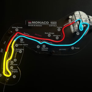 Circuit De Monaco Neon Race Track | Neon Race Track | F1 Formula | Race ...