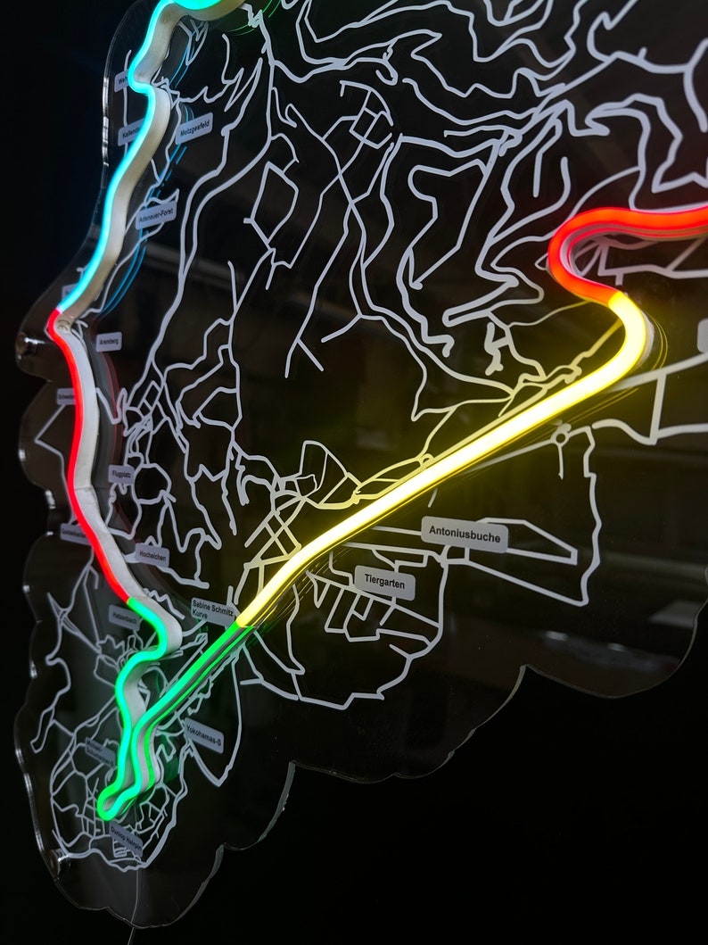 Neon Design Race Track | Neon Race Track | F1 Formula | Race Tracks ...