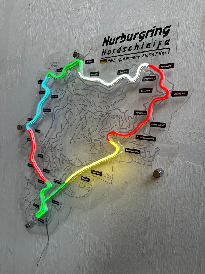 Neon Design Race Track | Neon Race Track | F1 Formula | Race Tracks ...