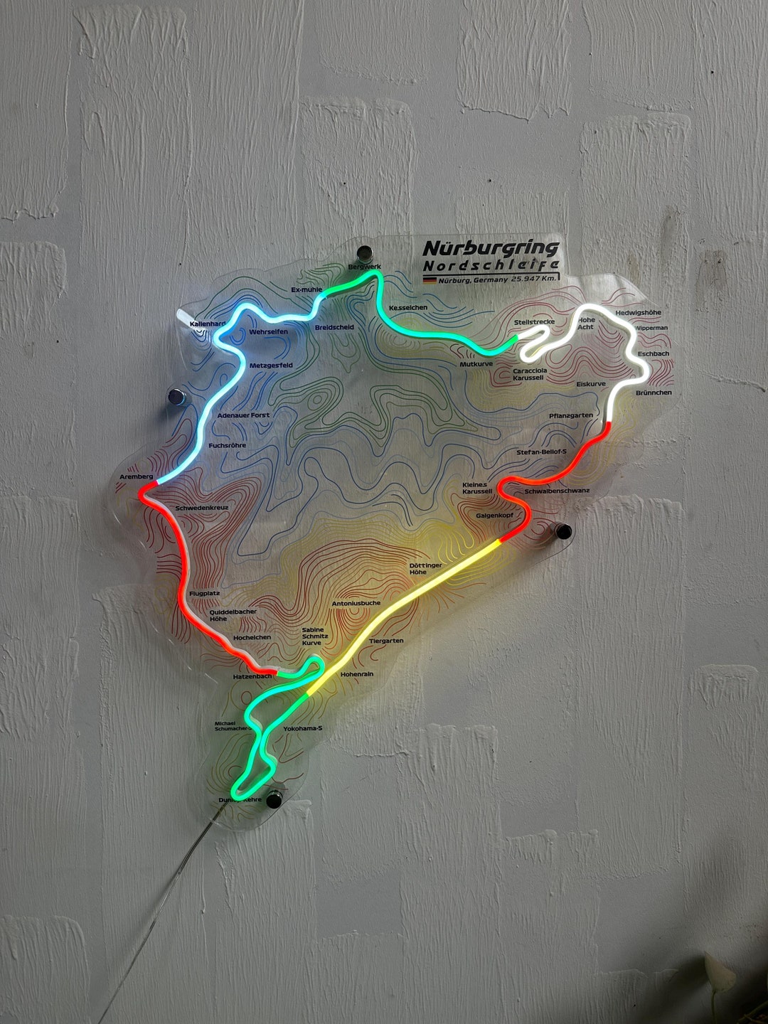 Nürburgring Nordschleife Neon Race Track | Neon Race Track | F1 Formula ...