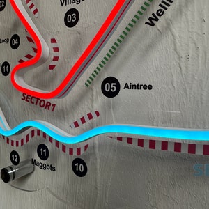 Silverstone Circuit Neon Race Track | Neon Race Track | F1 Formula ...