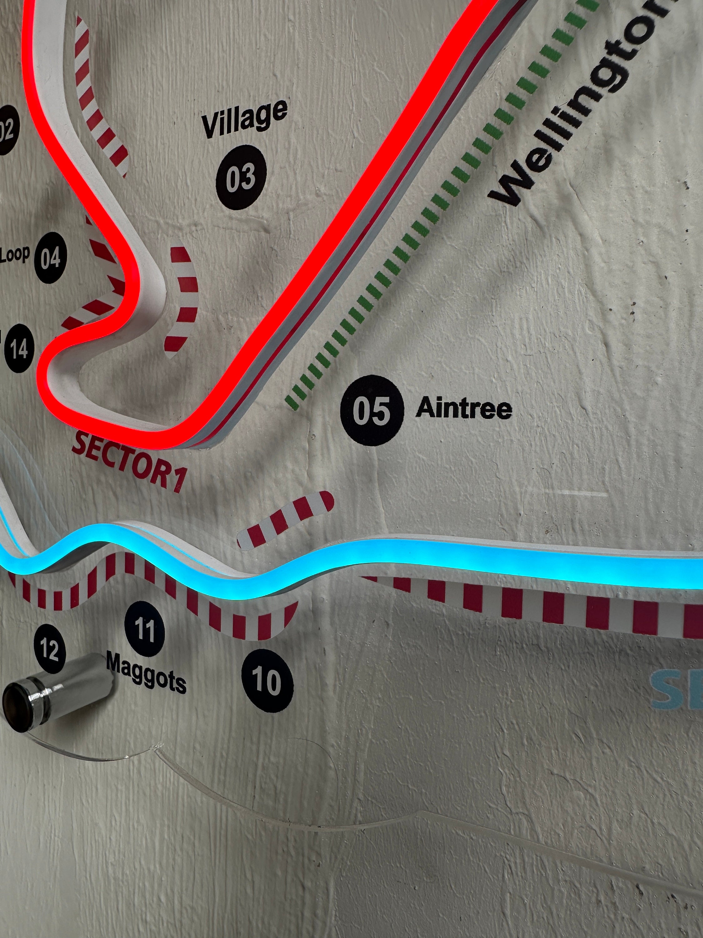 Silverstone Circuit Neon Race Track | Neon Race Track | F1 Formula ...