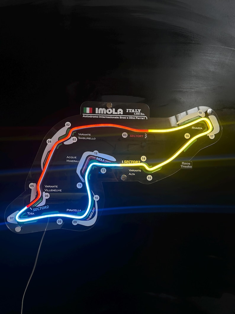 Autodromo Internazionale Enzo Dino Neon Race Track | Race Track | F1 ...