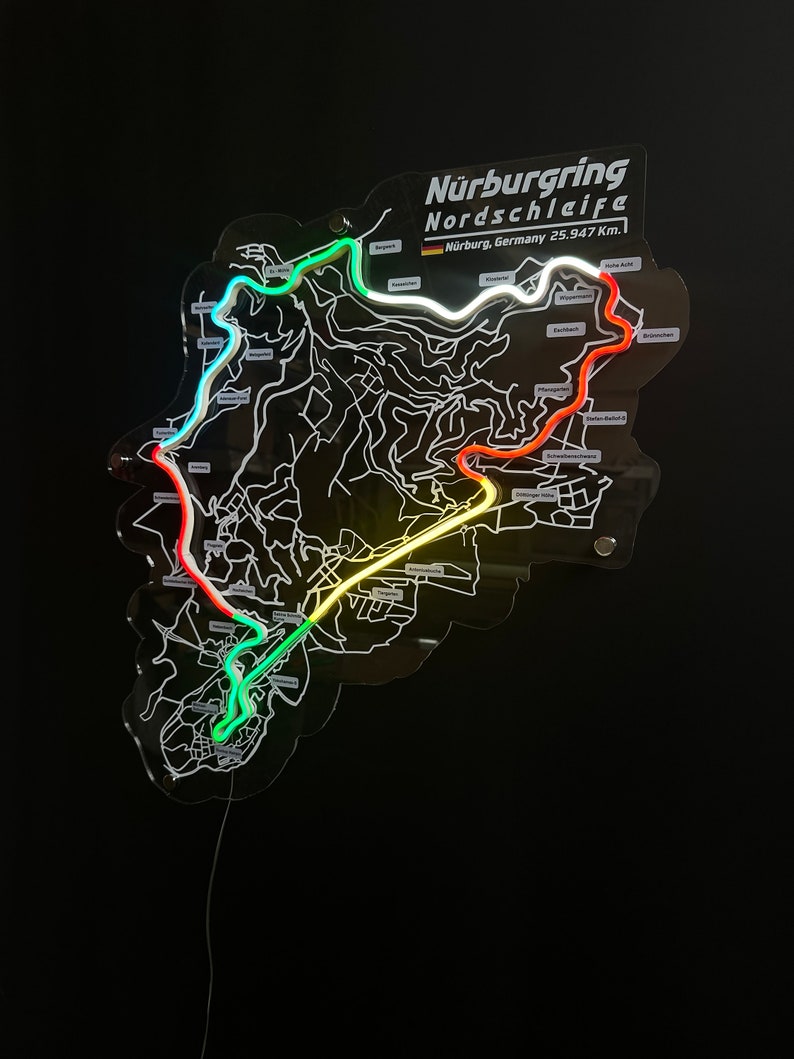 Neon Design Race Track | Neon Race Track | F1 Formula | Race Tracks ...