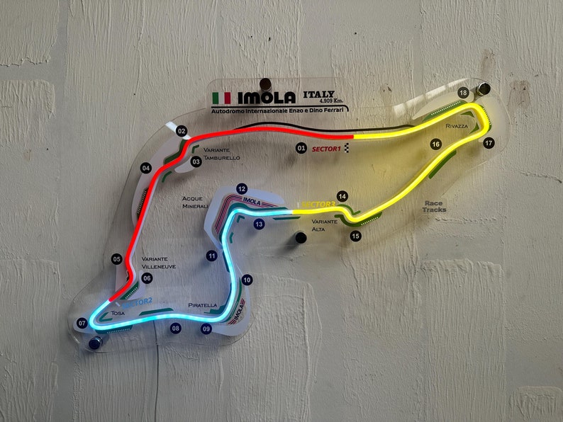 Autodromo Internazionale Enzo Dino Neon Race Track | Race Track | F1 ...