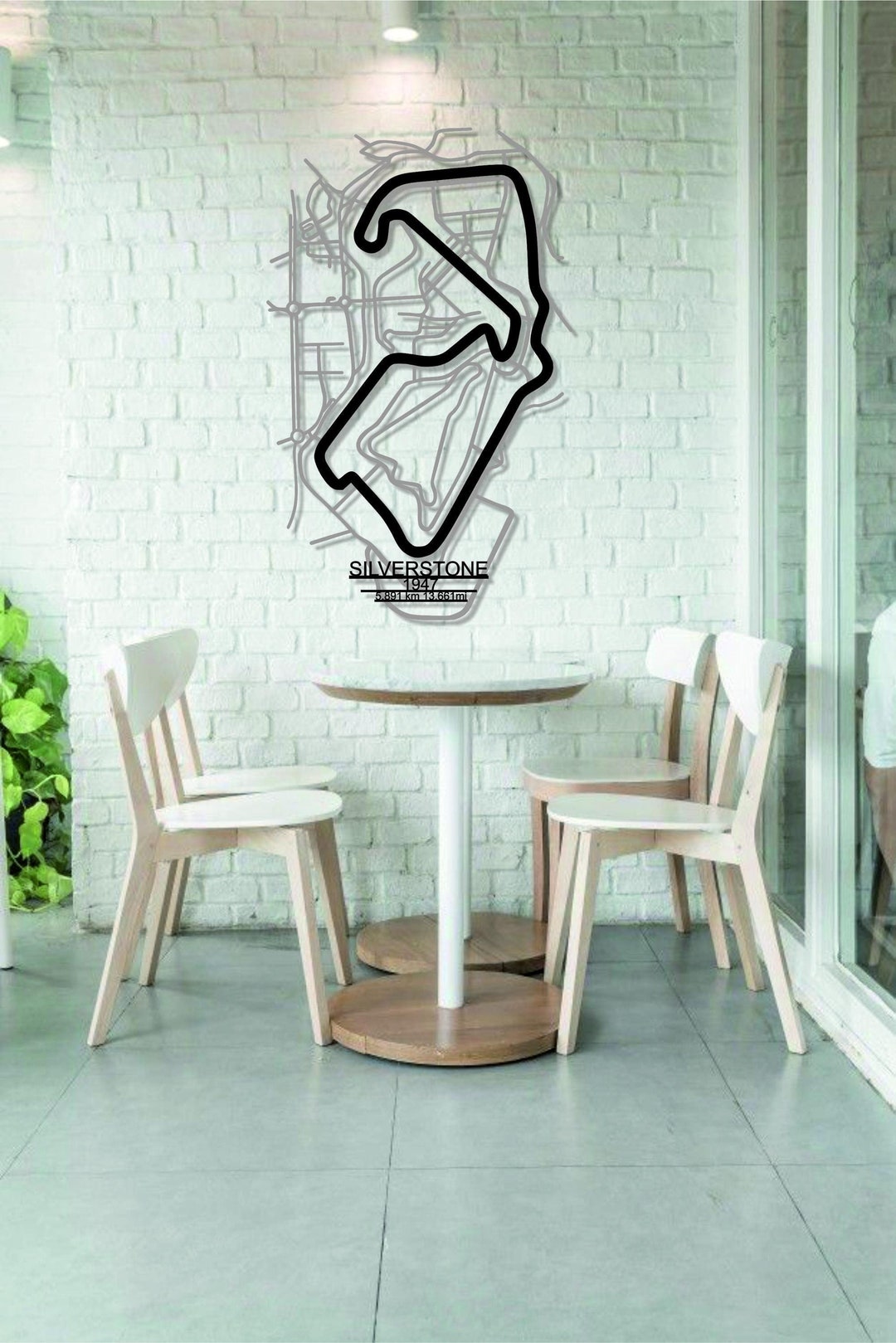 Silverstone Circuit Metal Wall Art L Metal Decor Wall Art L Home Decor ...