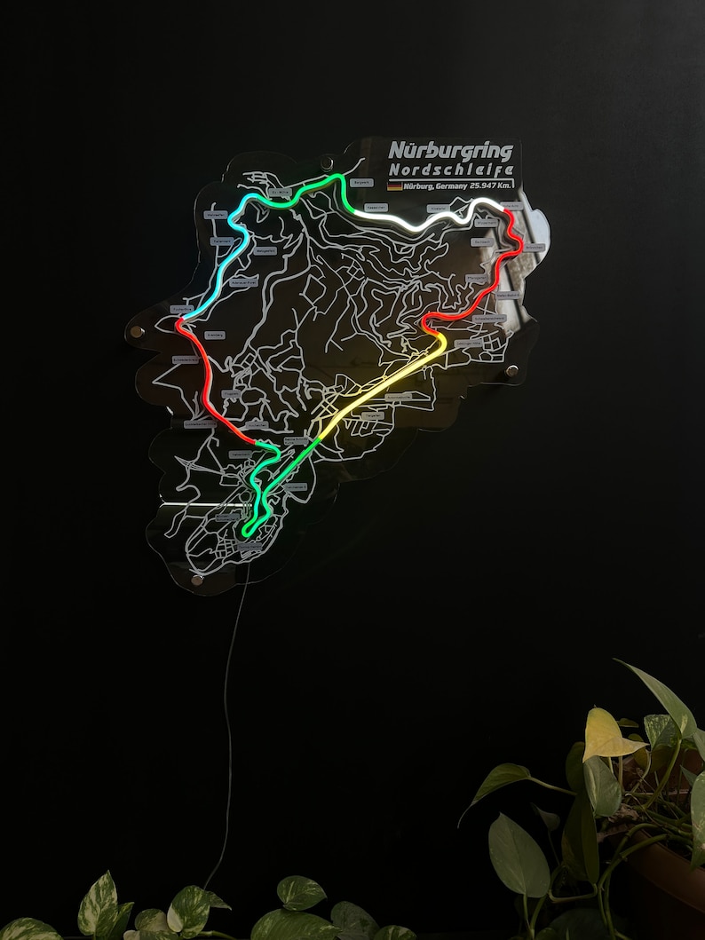 Neon Design Race Track | Neon Race Track | F1 Formula | Race Tracks ...