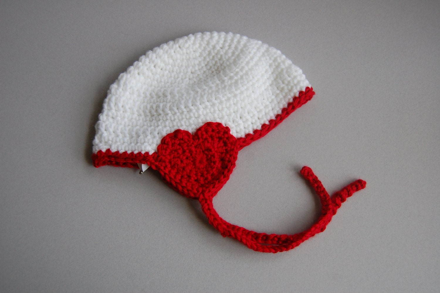 Hearts Crochet Hat ~ 3-6 Mo Ready to Ship - Etsy